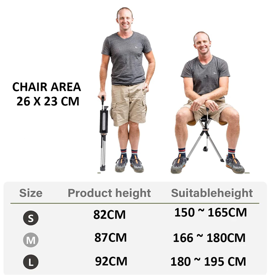 Ta-Da Chair Series 2 Walking Seat Stick - DoForMe Singapore
